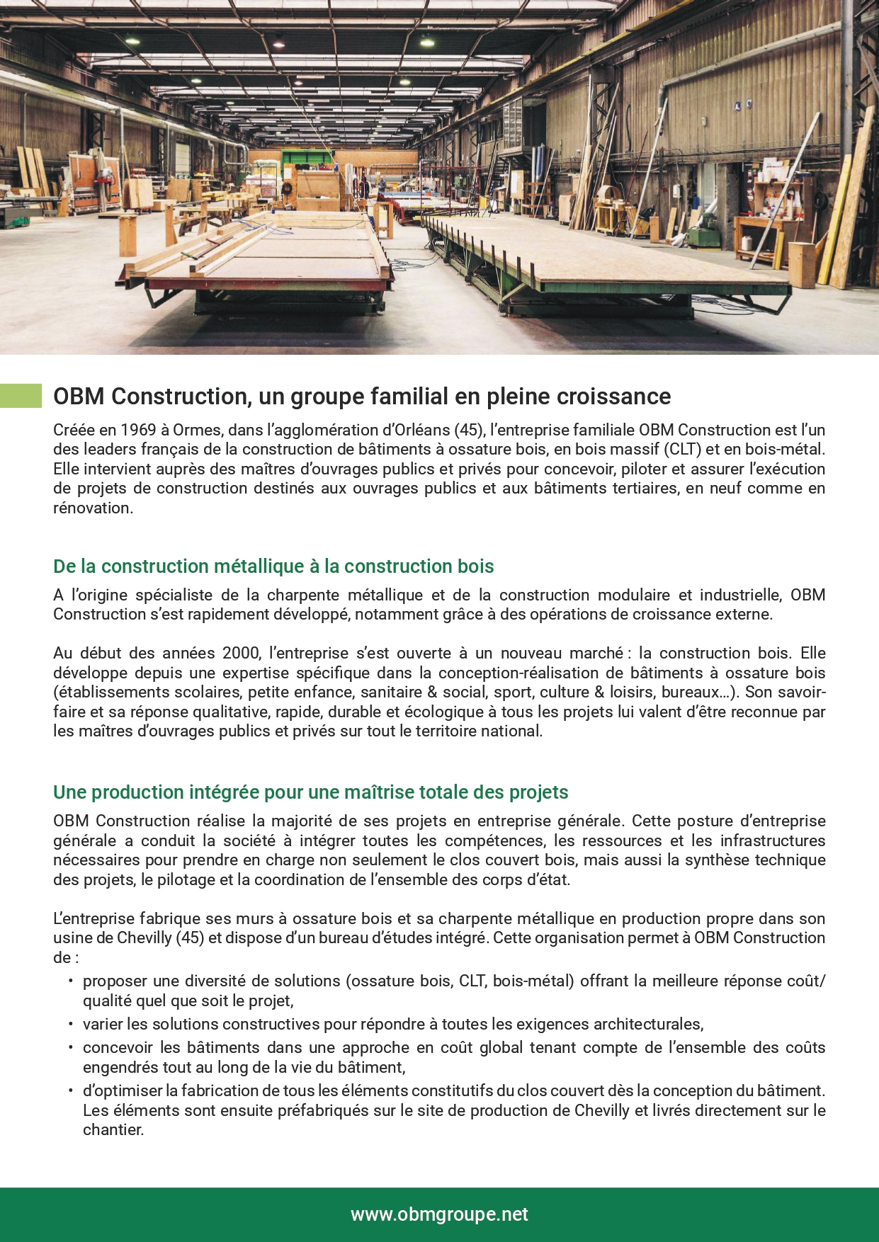 OBM Construction: l’entreprise générale de construction bois qui innove ...