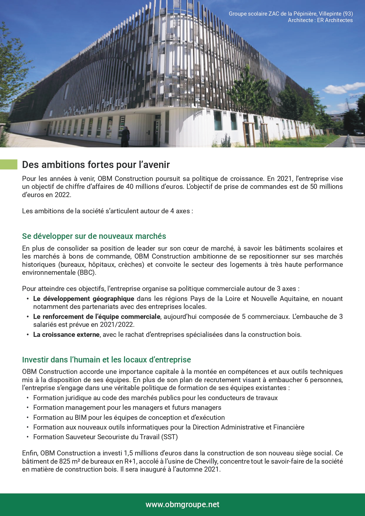 OBM Construction: l’entreprise générale de construction bois qui innove ...